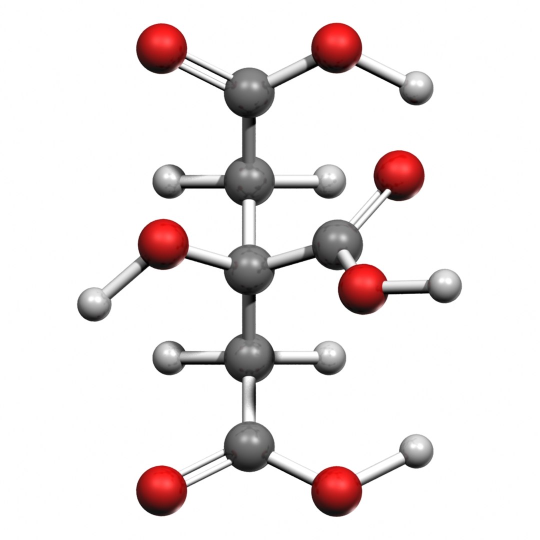 3d Model Citric Acid