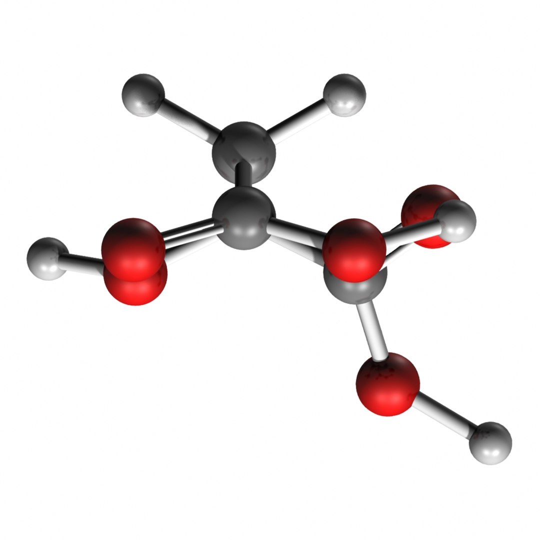3d Model Citric Acid