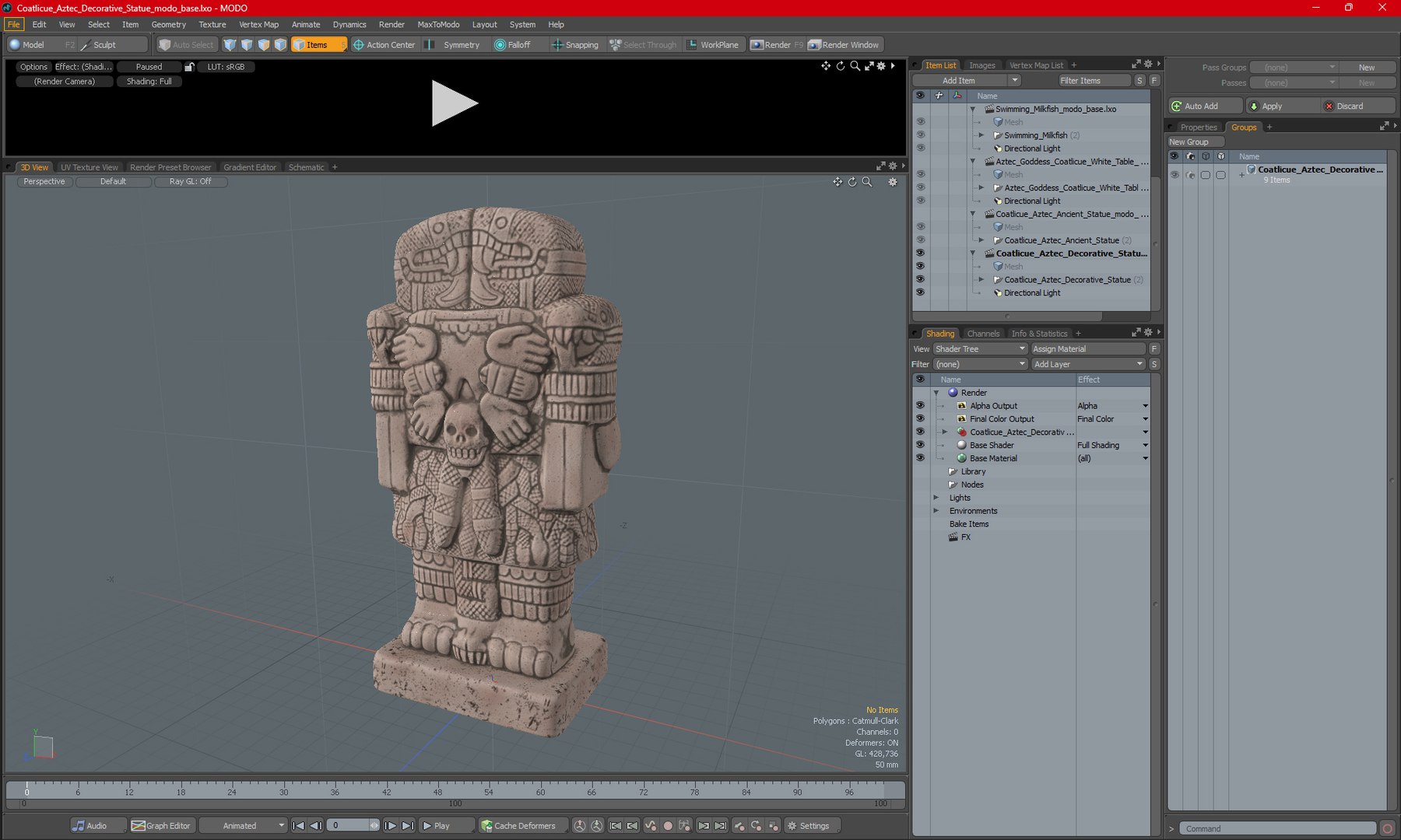 Coatlicue Aztec Decorative Statue For 3D Print 3D Model - TurboSquid ...