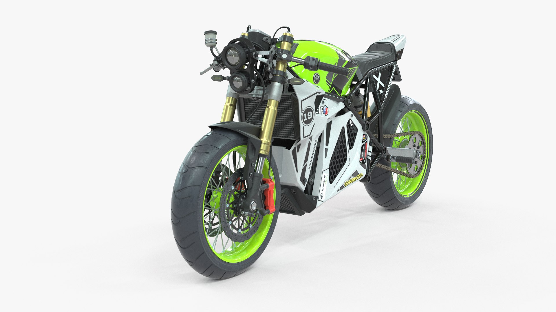 Electric motorcycle Tenako 3D model - TurboSquid 1964816
