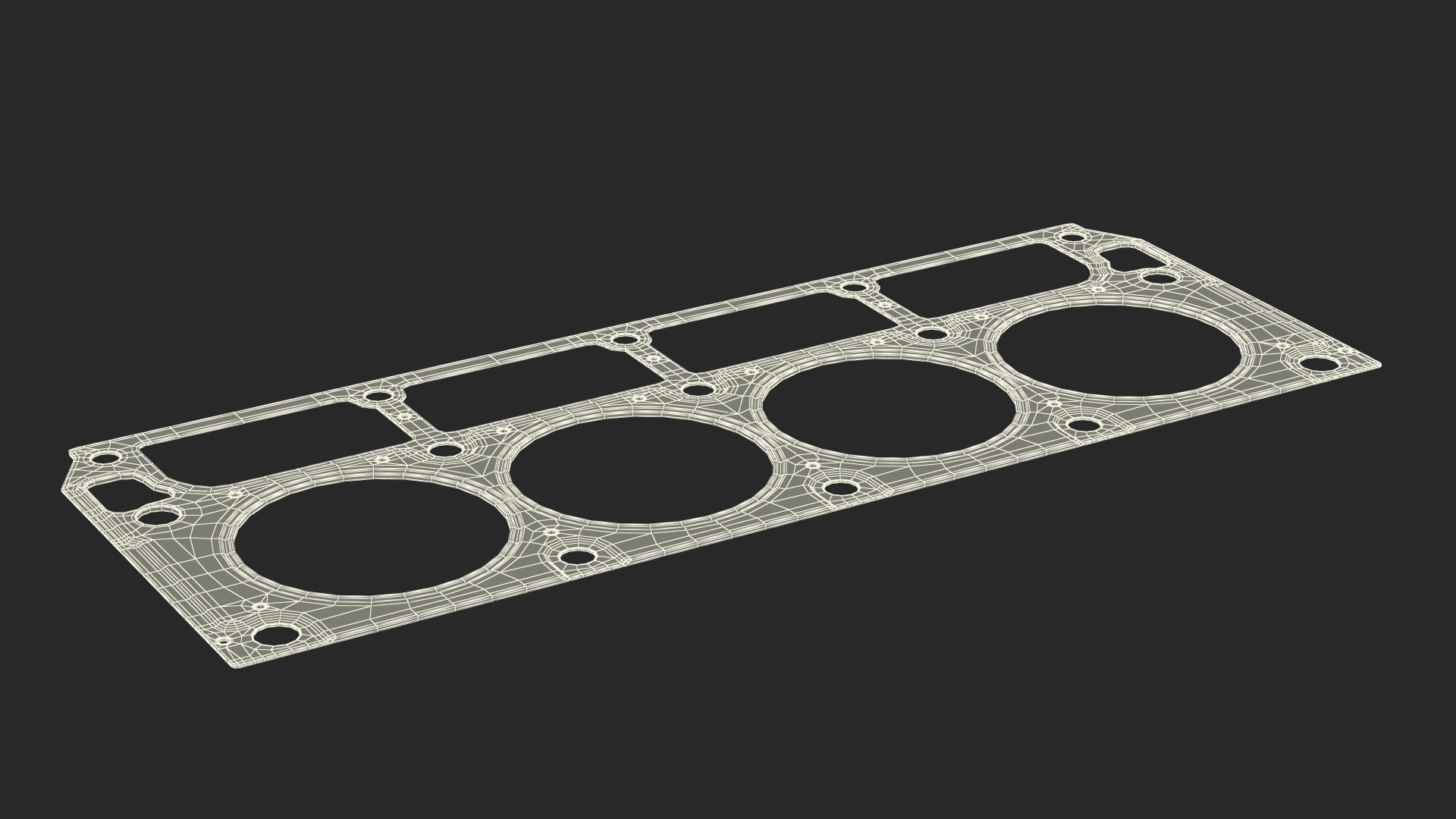 Cylinder Head Gasket GM Brass Model - TurboSquid 2028394