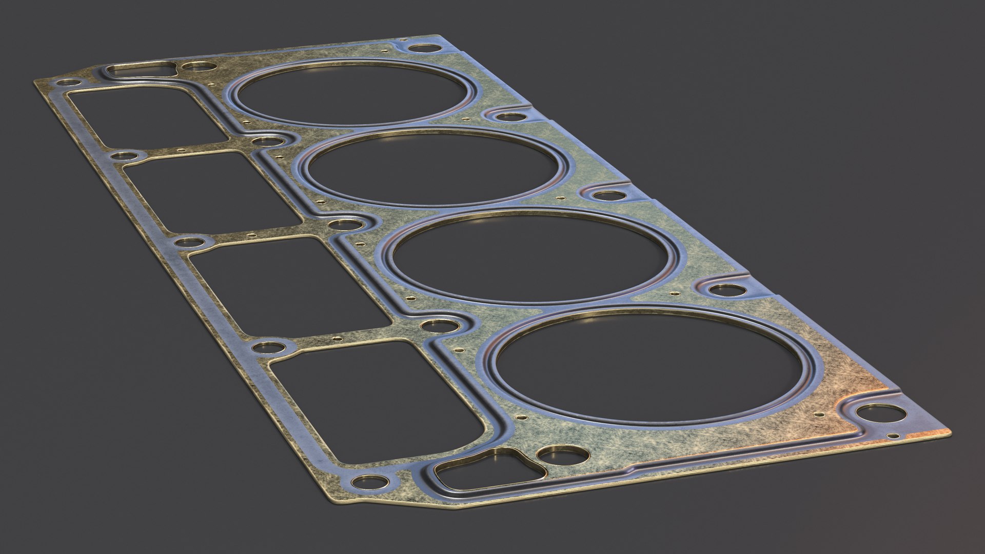 Cylinder Head Gasket GM Brass Model - TurboSquid 2028394