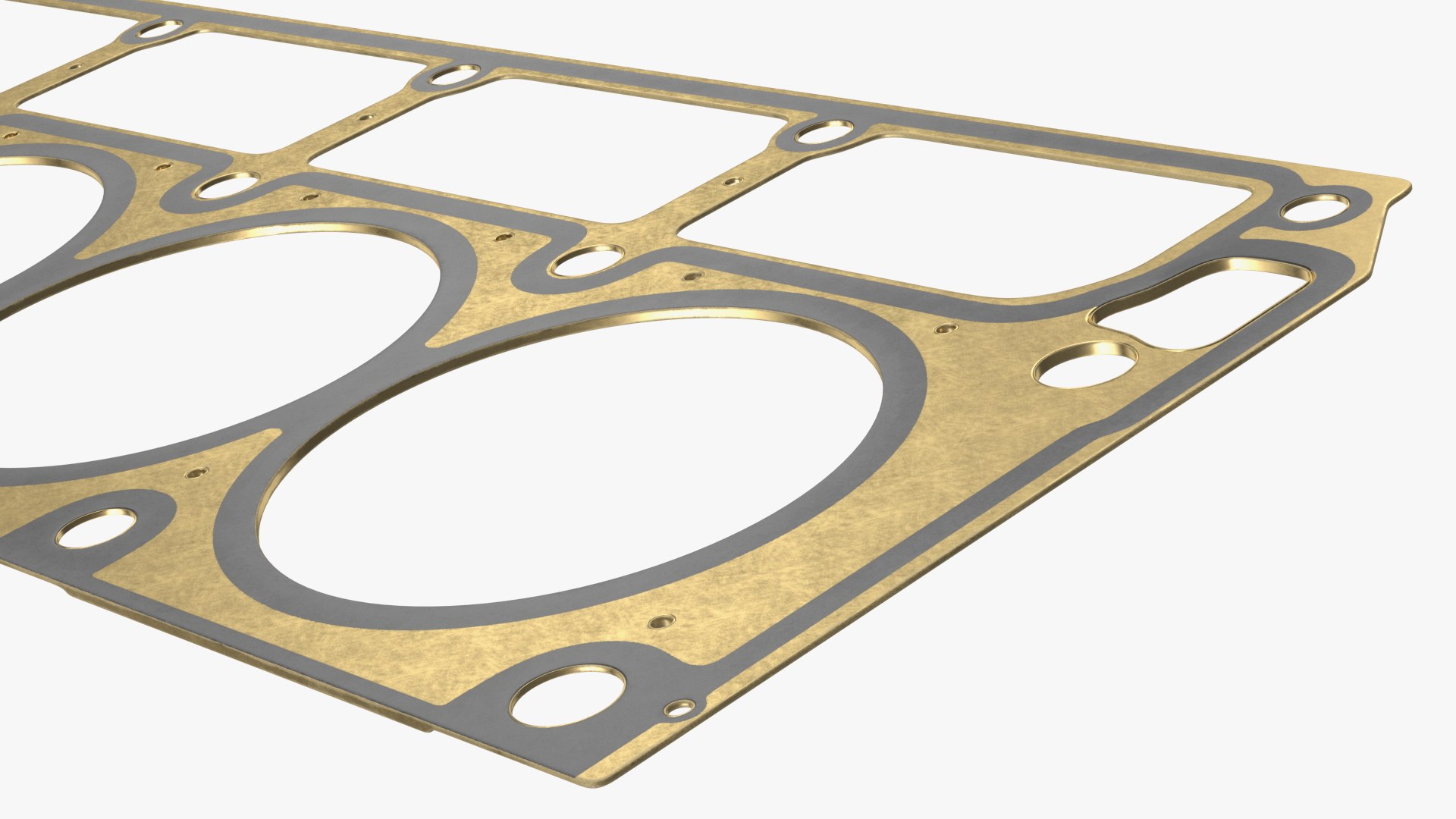 Cylinder Head Gasket GM Brass Model - TurboSquid 2028394