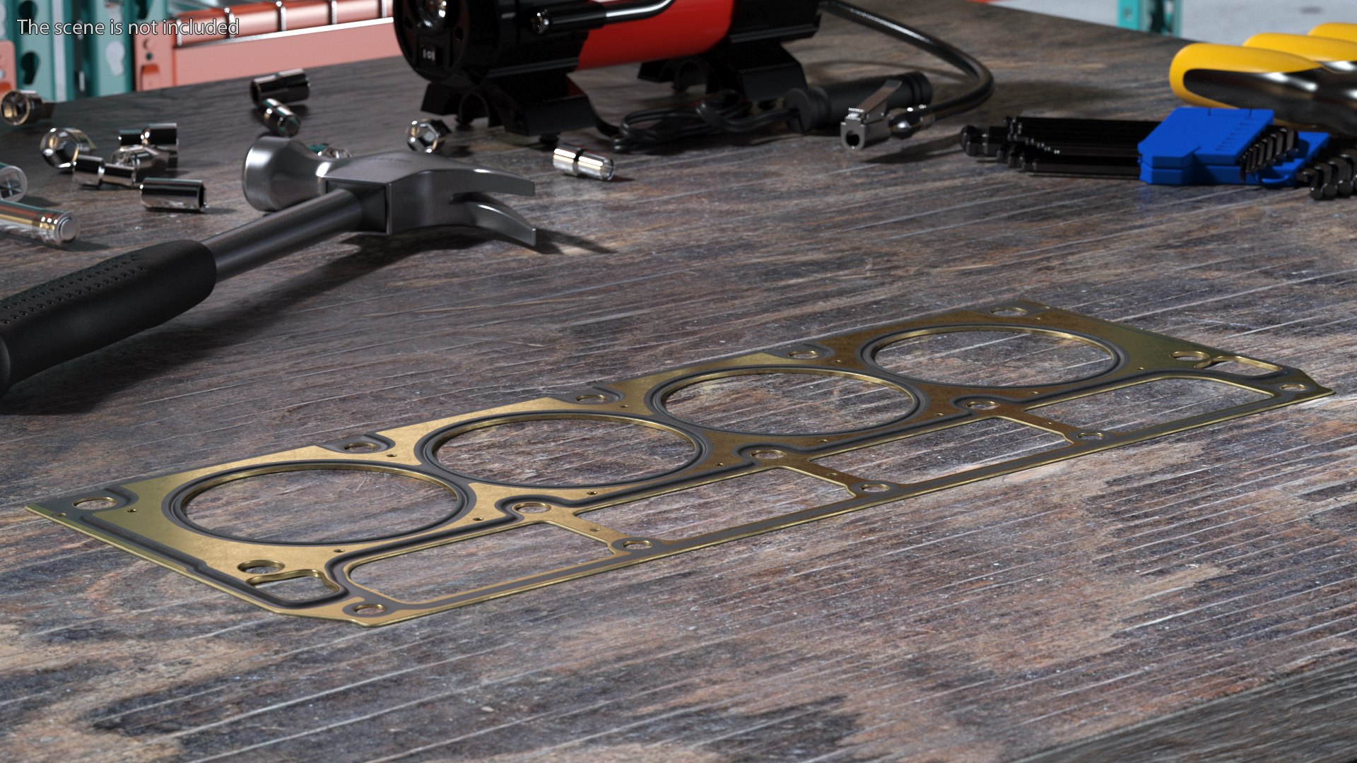 Cylinder Head Gasket GM Brass Model - TurboSquid 2028394