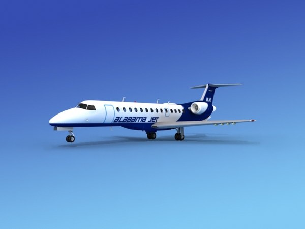3d embraer erj jets
