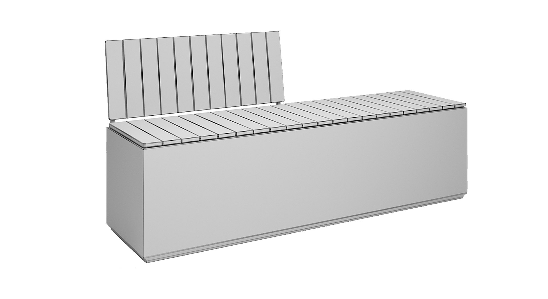 3D Model Concrete Bench - BOX WB - TurboSquid 2044981