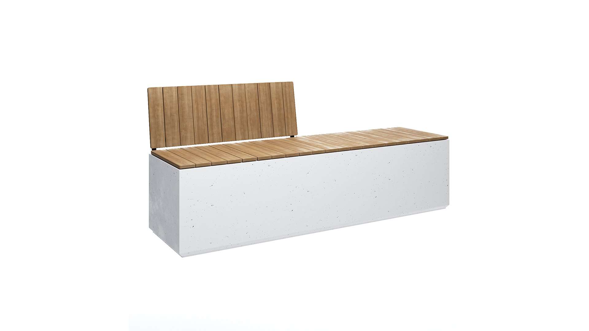 3D Model Concrete Bench - BOX WB - TurboSquid 2044981