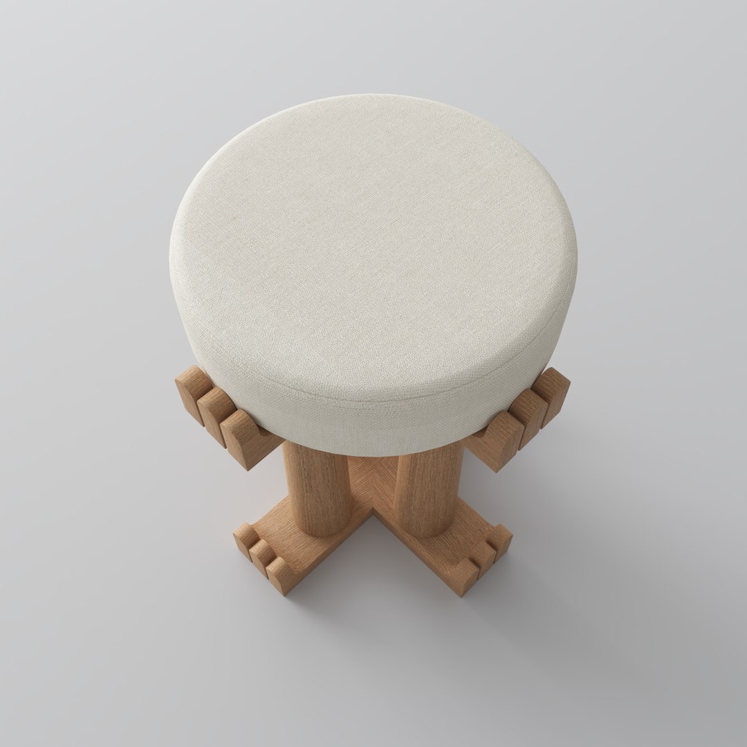 AGATHA STOOL 3D Model - TurboSquid 2048553