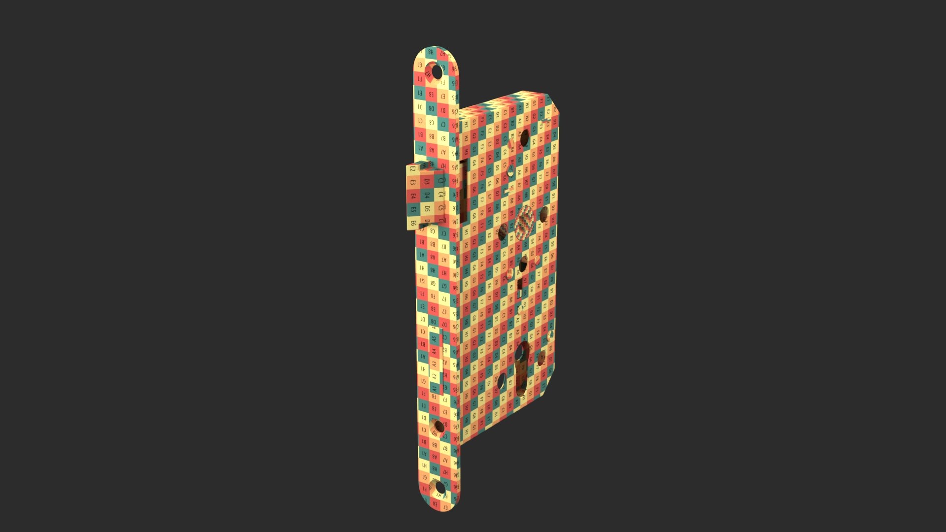 Door Lock Border 3D - TurboSquid 1871521