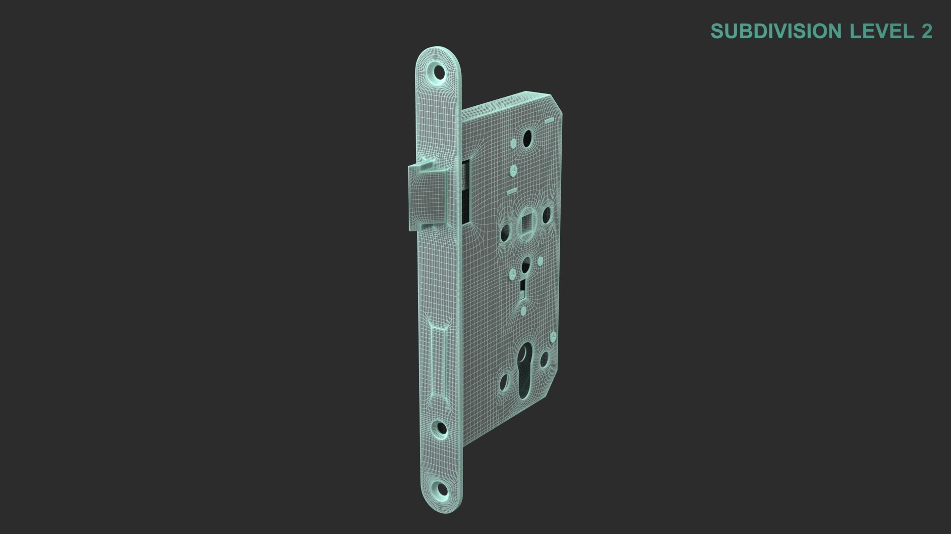 Door Lock Border 3D - TurboSquid 1871521