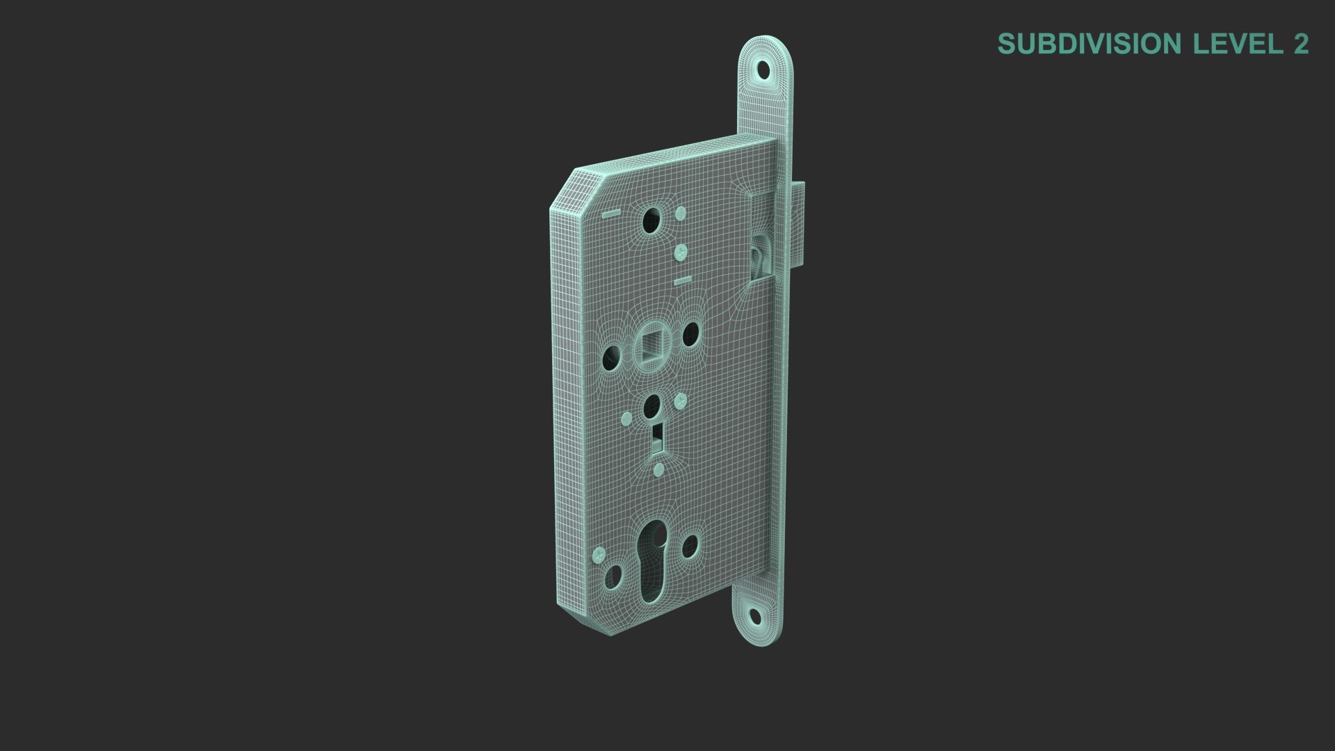 Door Lock Border 3D - TurboSquid 1871521