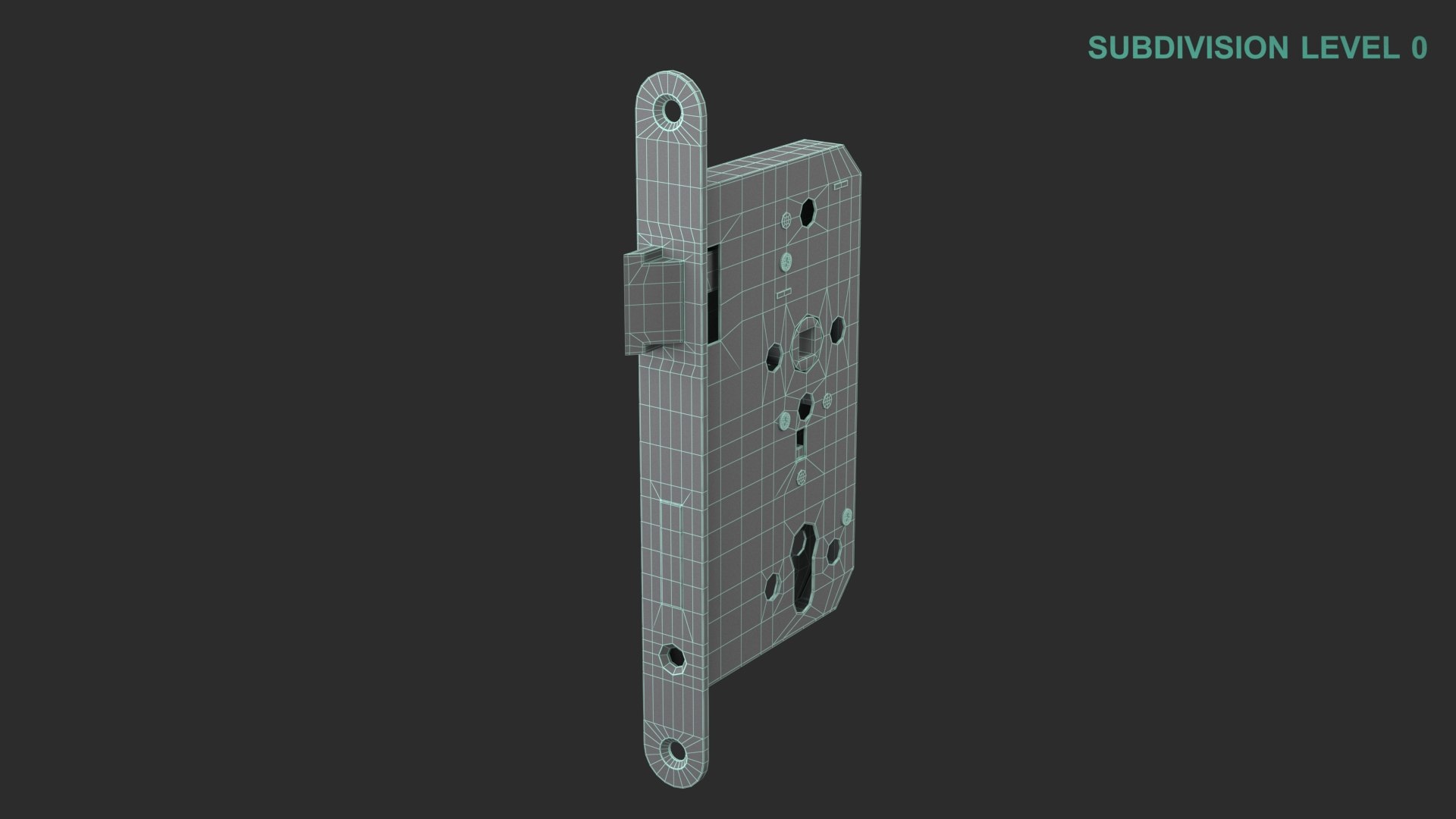 Door Lock Border 3D - TurboSquid 1871521