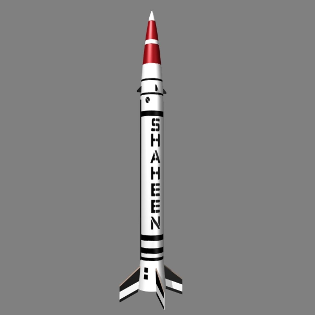 Pakistani Shaheen 1 3d Model