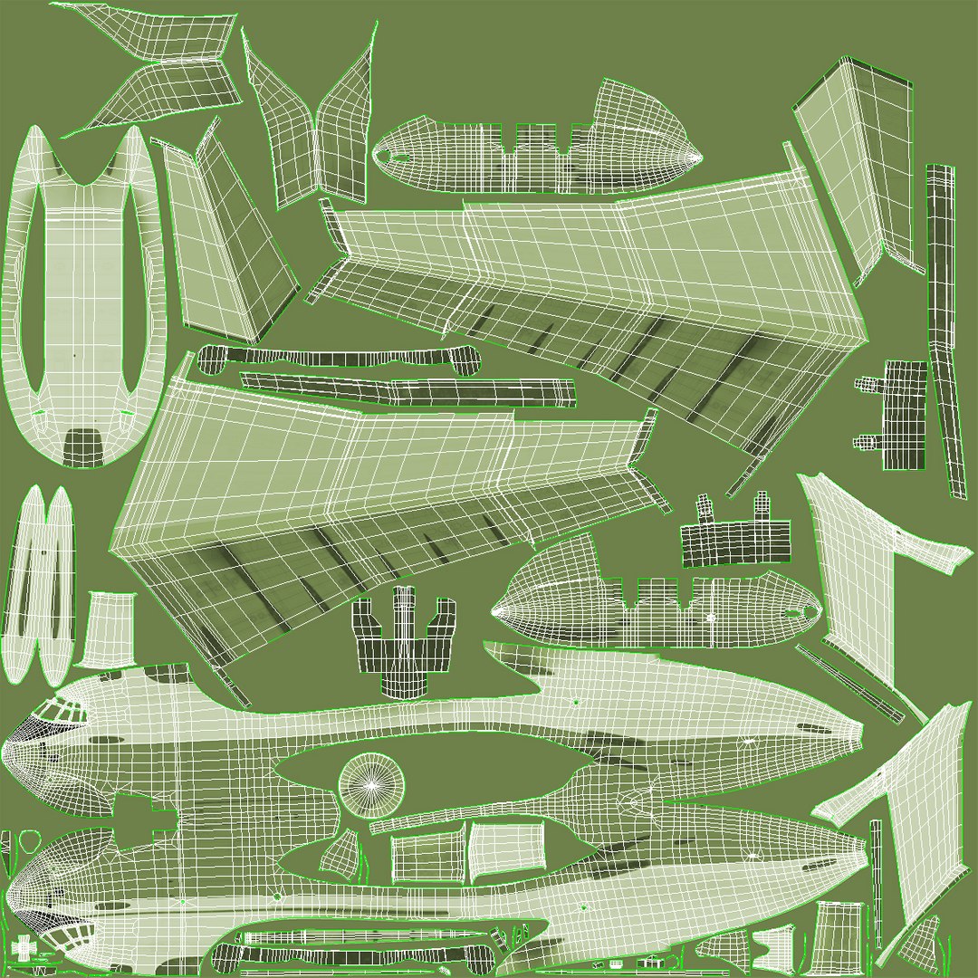 3D Early Warning Aircraft Green Model - TurboSquid 2371485