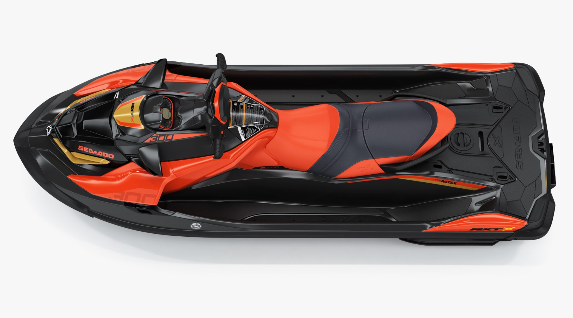 Sea-doo rxt-x 300 red 3D model - TurboSquid 1406220