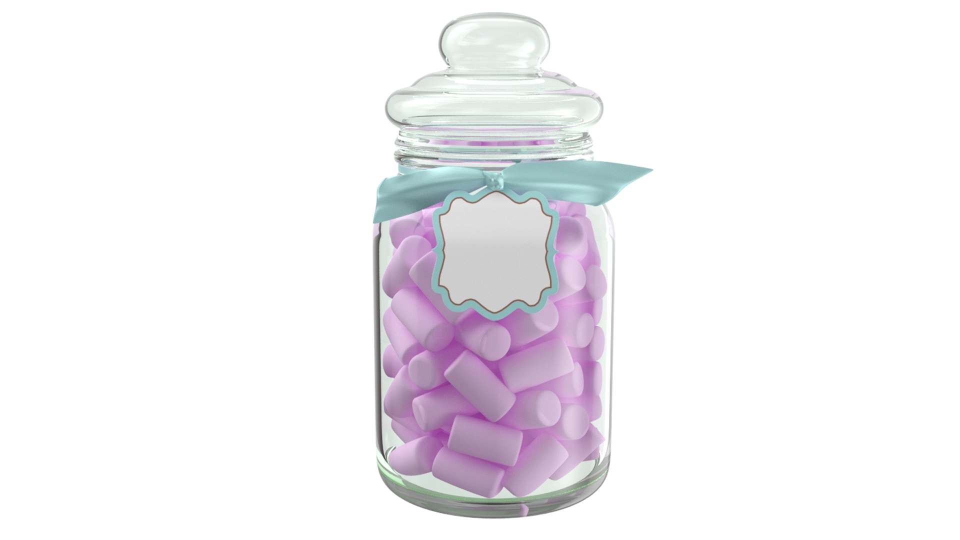3D Four Candy jars model - TurboSquid 1855449