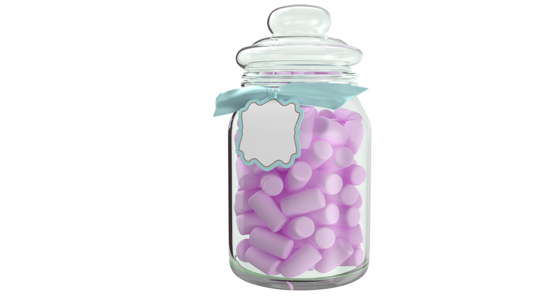 3D Four Candy jars model - TurboSquid 1855449
