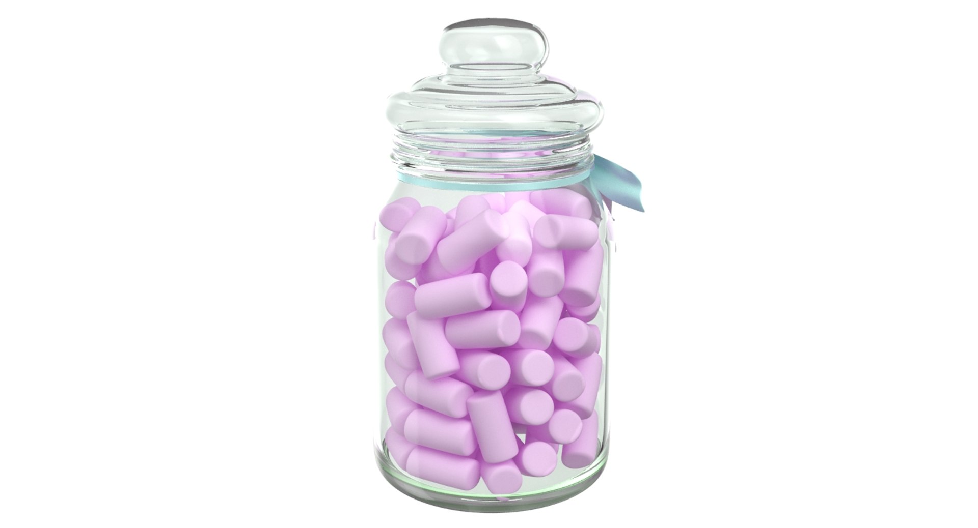 3D Four Candy jars model - TurboSquid 1855449
