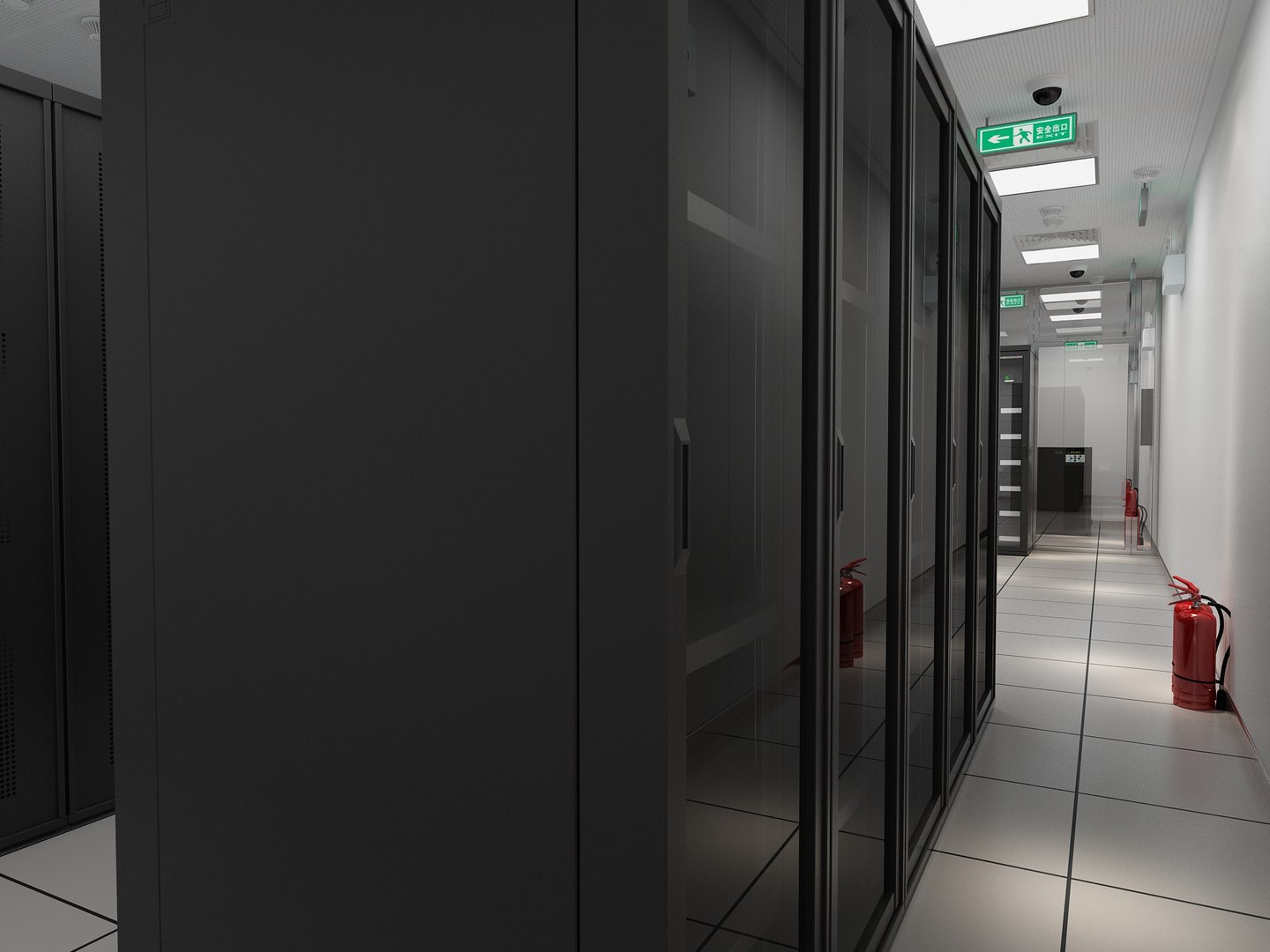 Server Computer Room 3D Model - TurboSquid 1698641