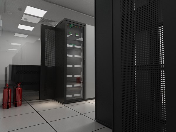 Server computer room 3D model - TurboSquid 1698641