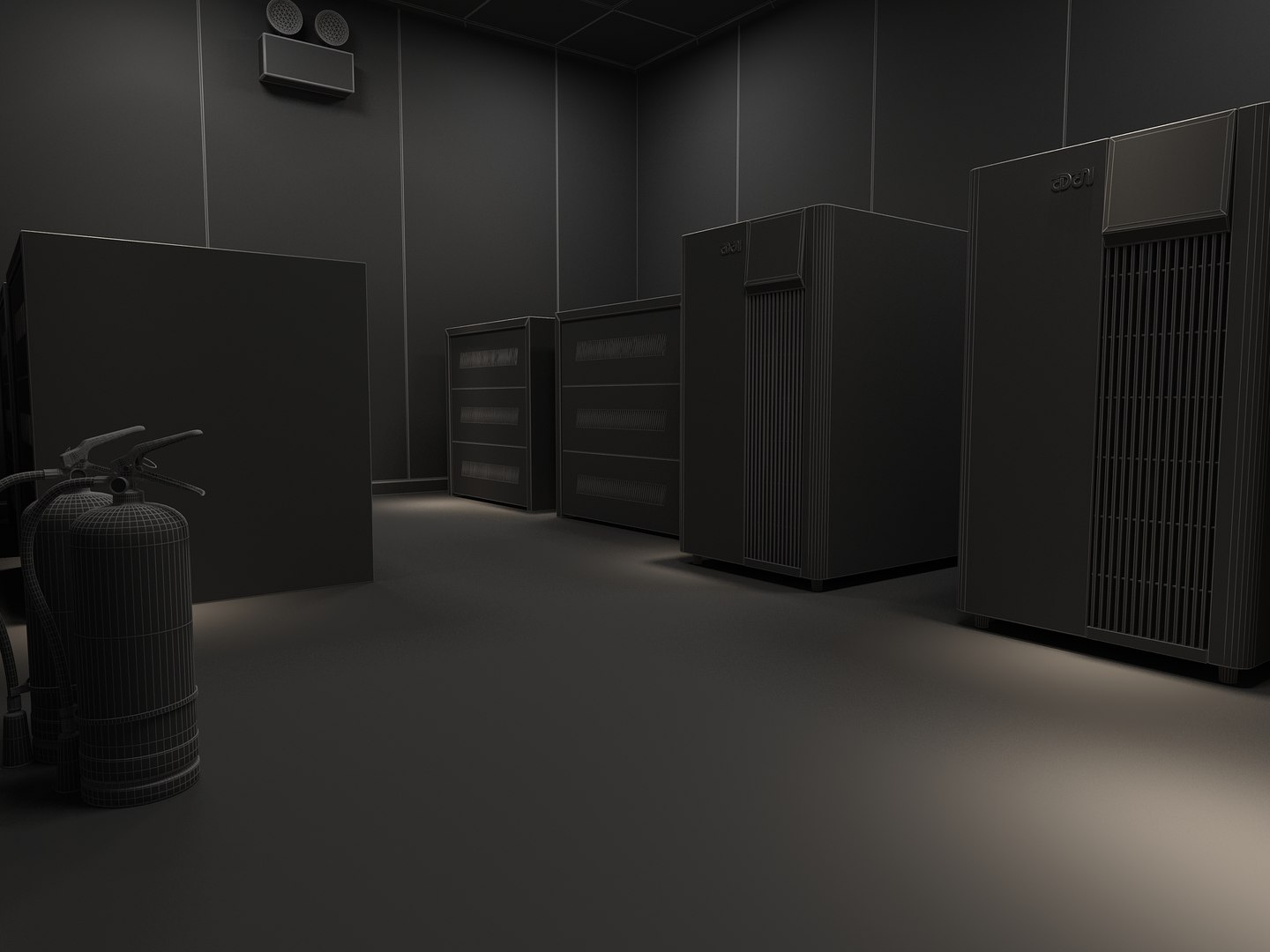 Server Computer Room 3D Model - TurboSquid 1698641