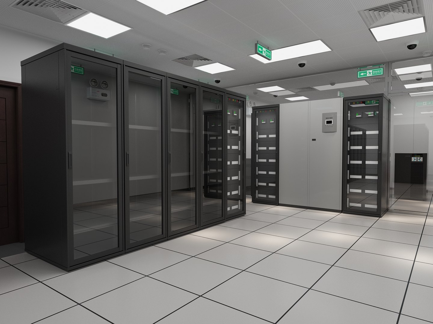 Server Computer Room 3D Model - TurboSquid 1698641