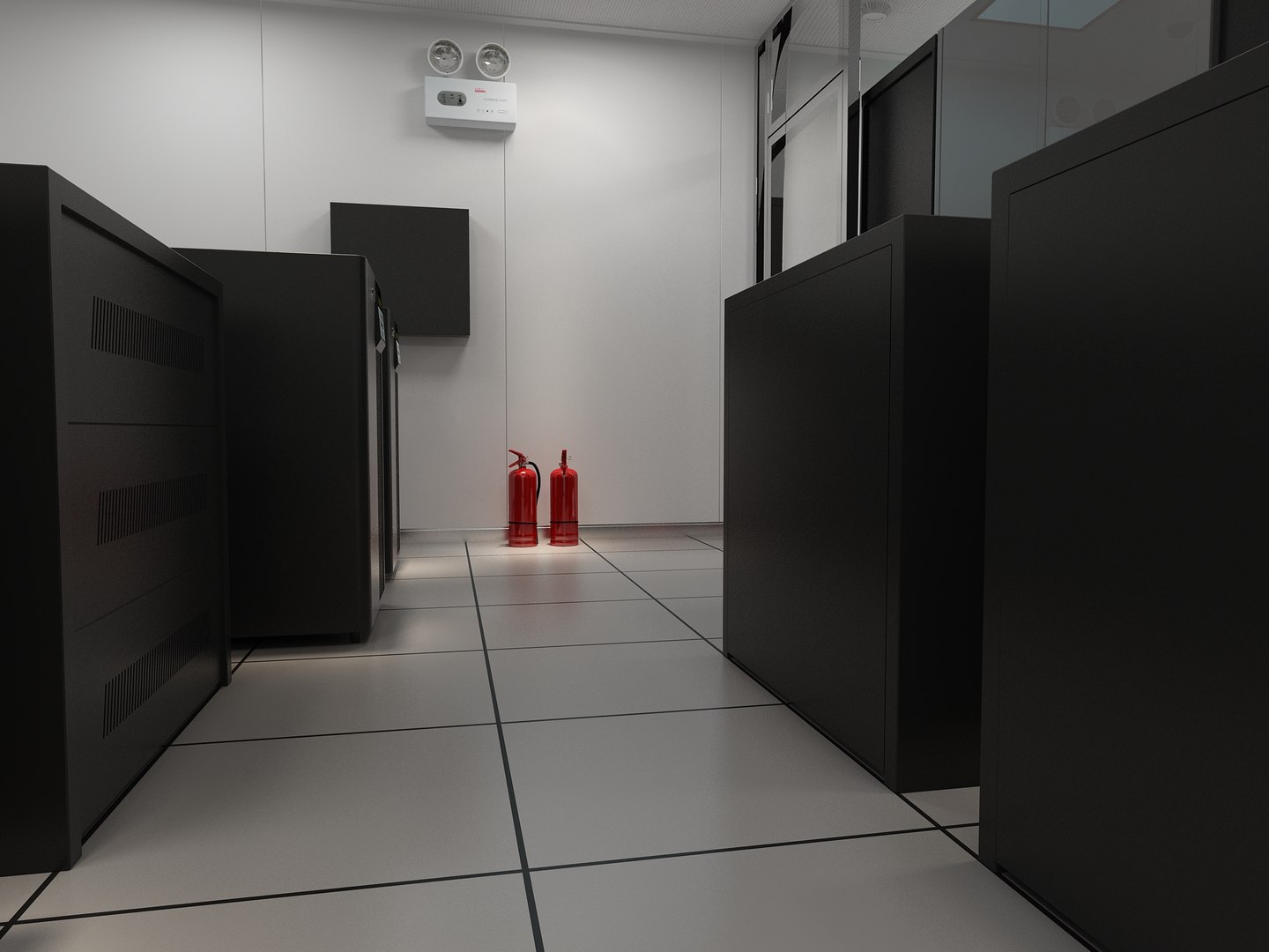 Server Computer Room 3D Model - TurboSquid 1698641