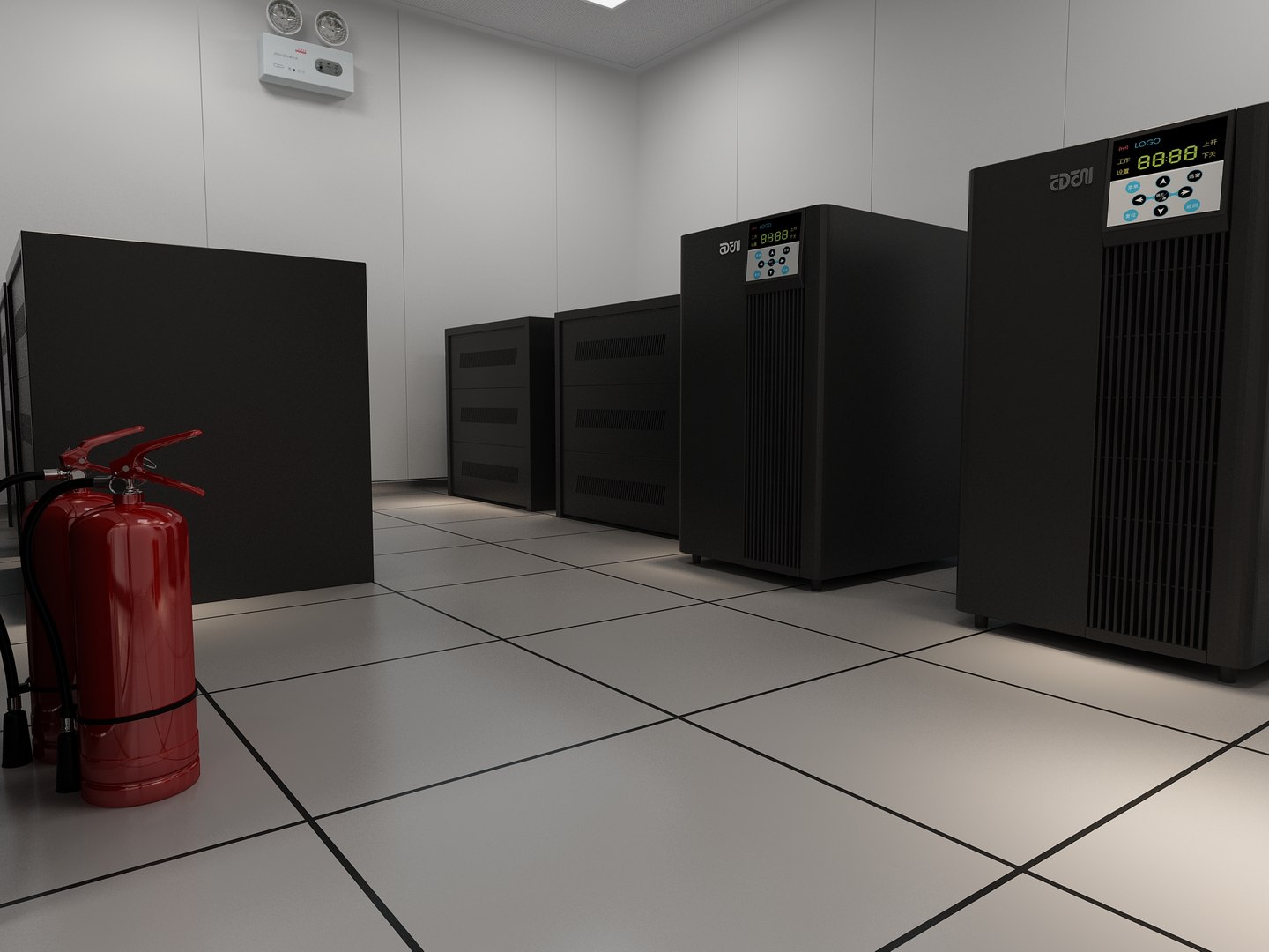 Server Computer Room 3D Model - TurboSquid 1698641