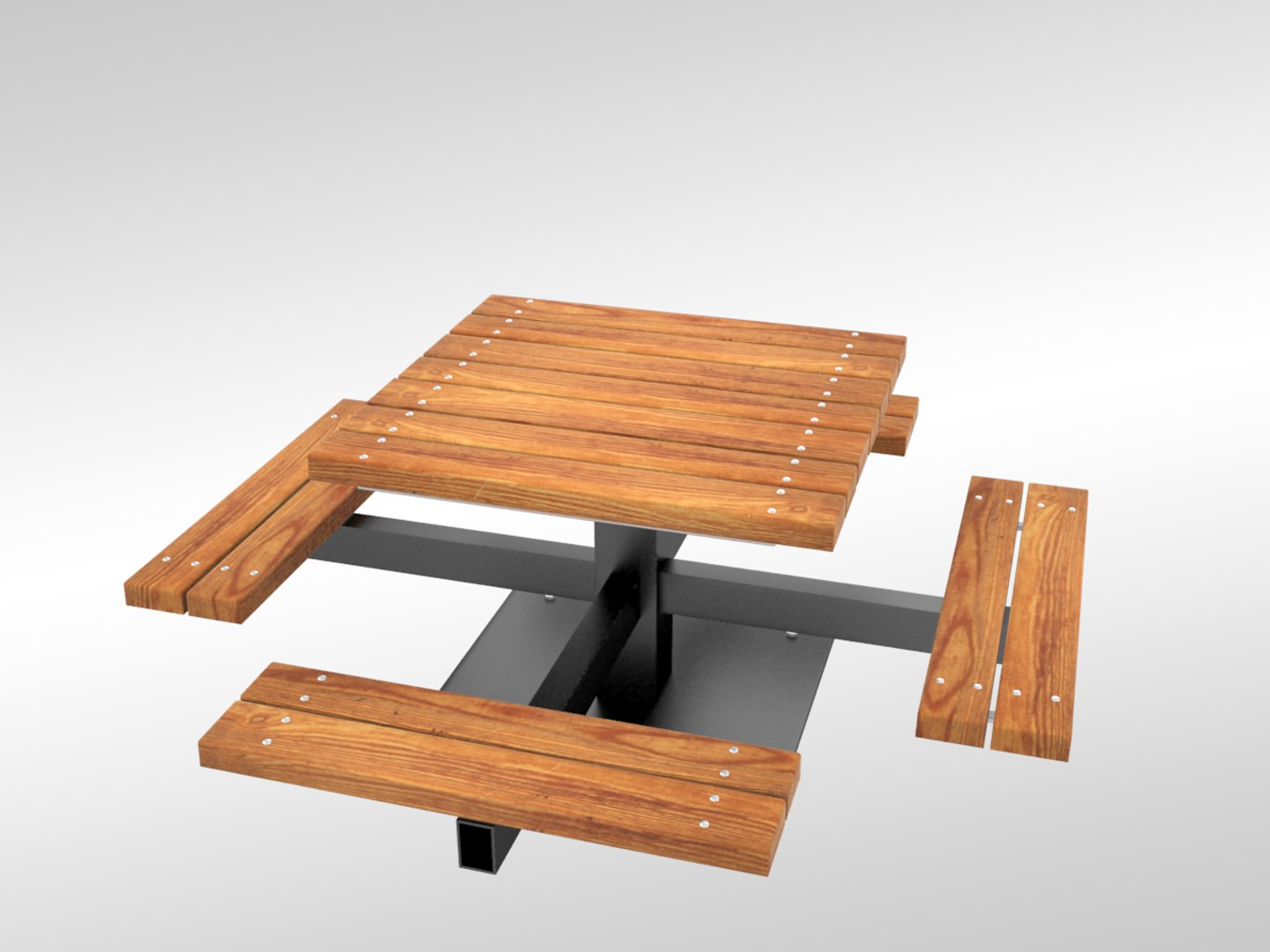 3d picnic table model
