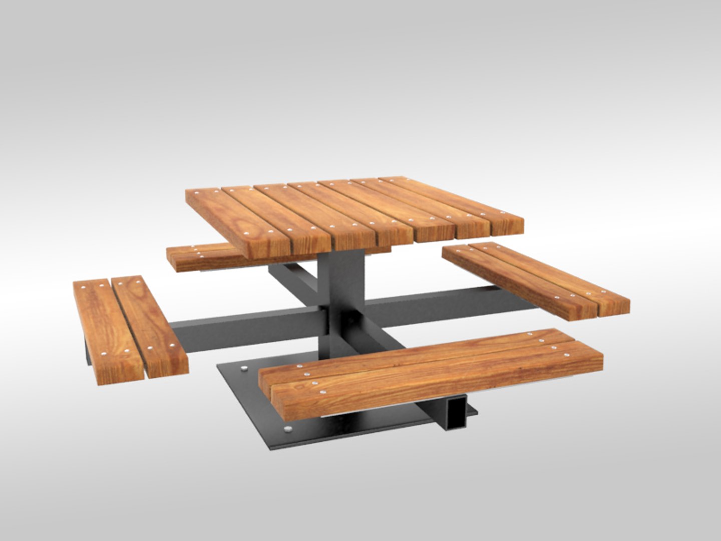 3d picnic table model