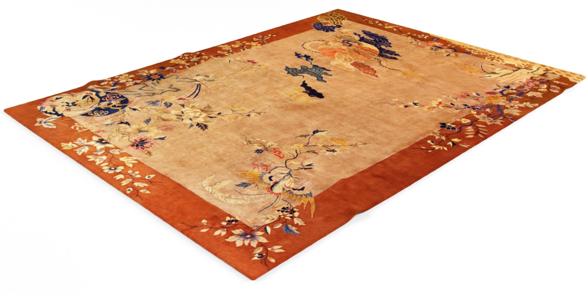 chinese deco rug 3d model