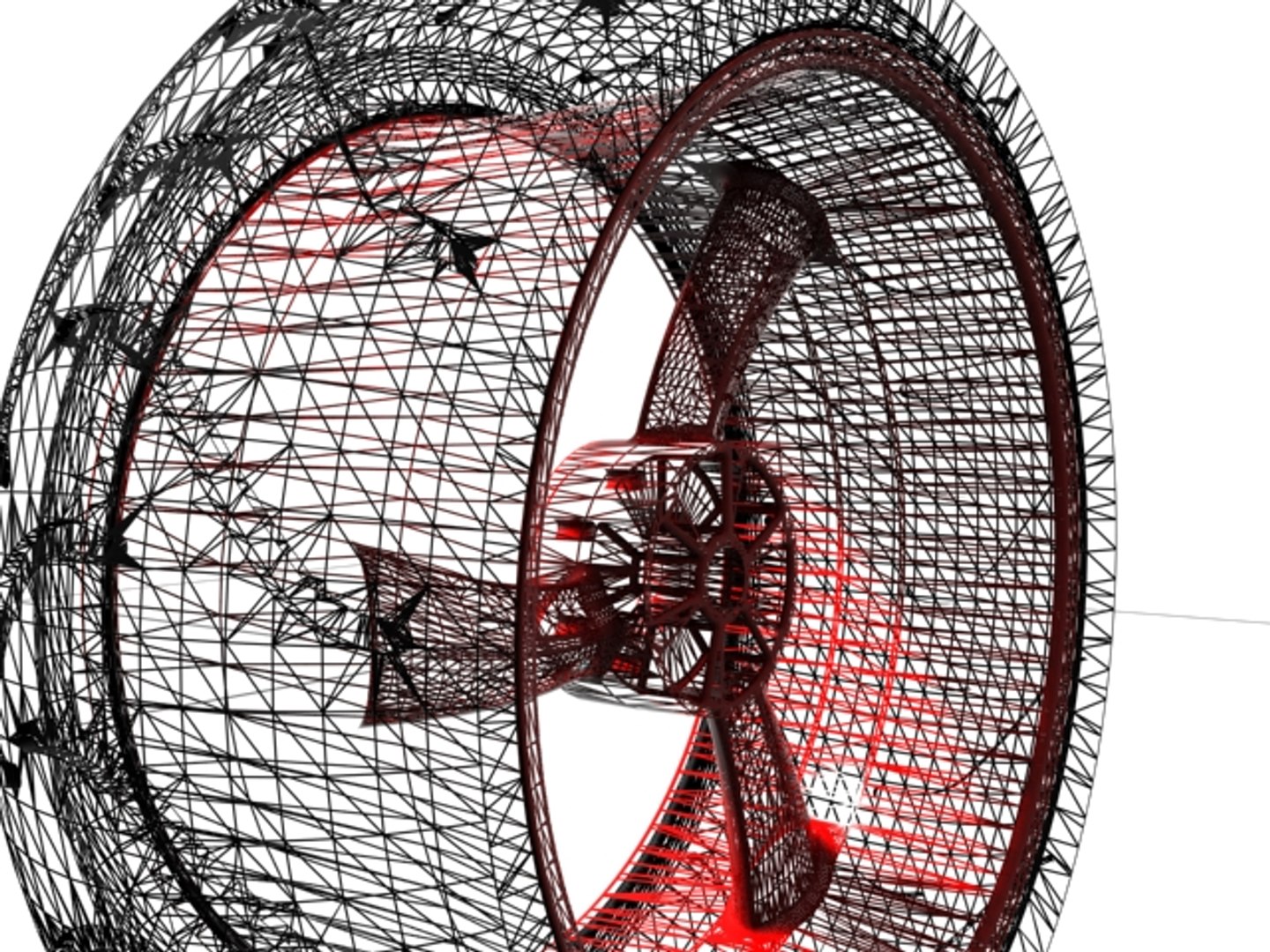 3d motorcycle wheel tire