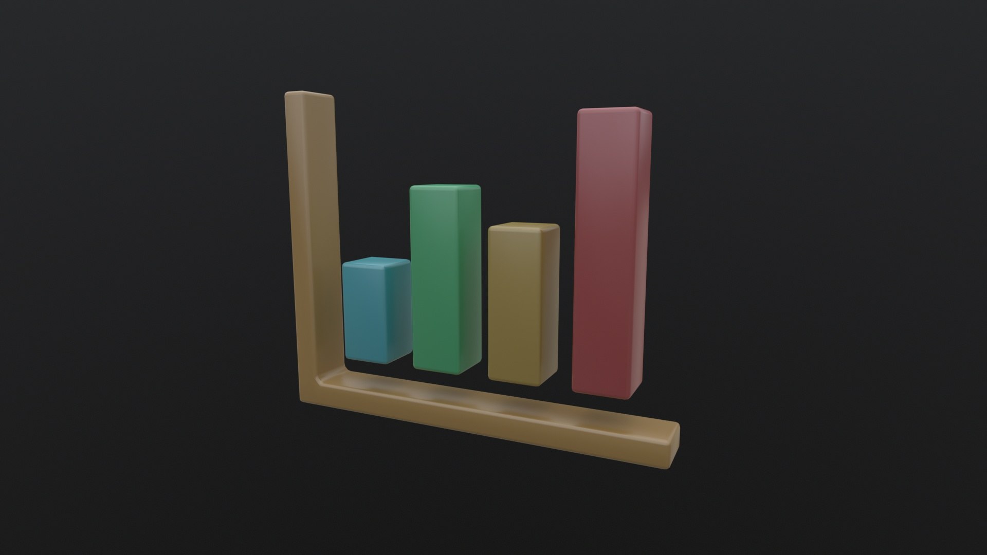 Bar Graph Icon 3D model - TurboSquid 2151815