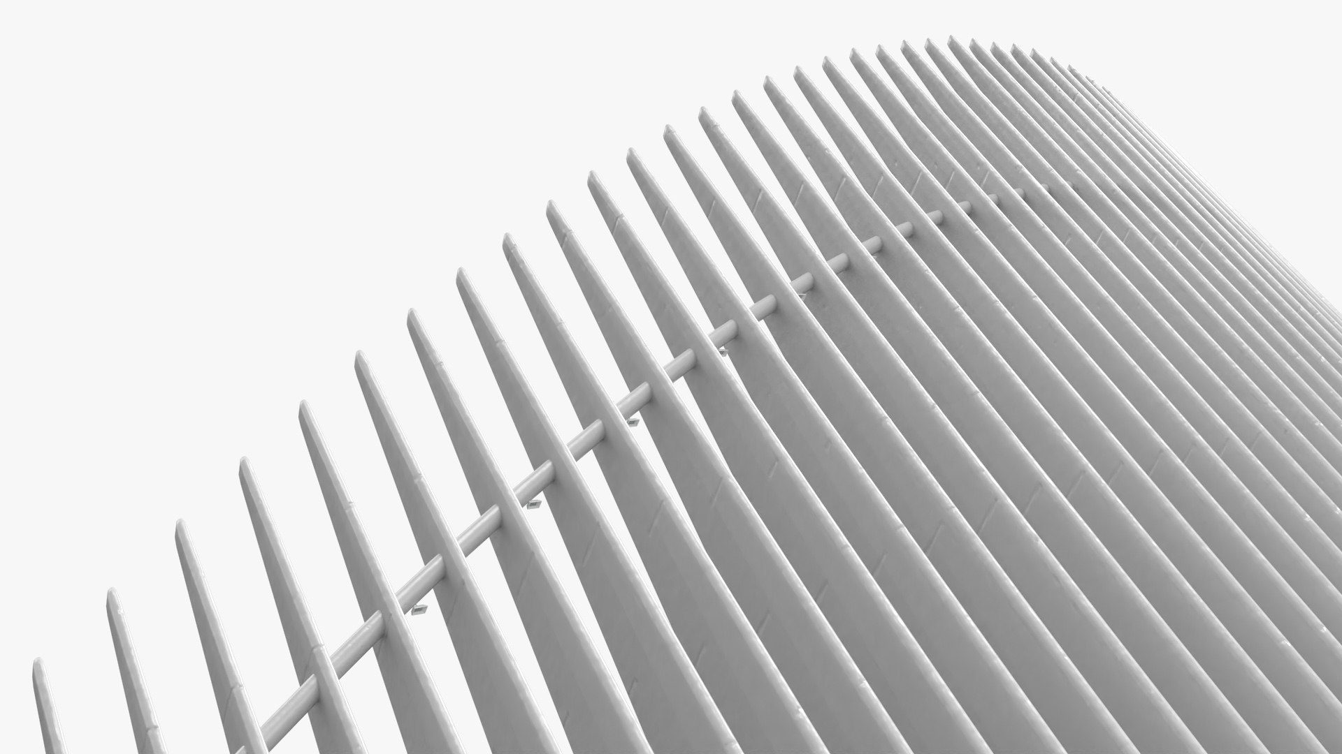 3D Curved Steel Ribbed Pavilion Structure Model - TurboSquid 2450557