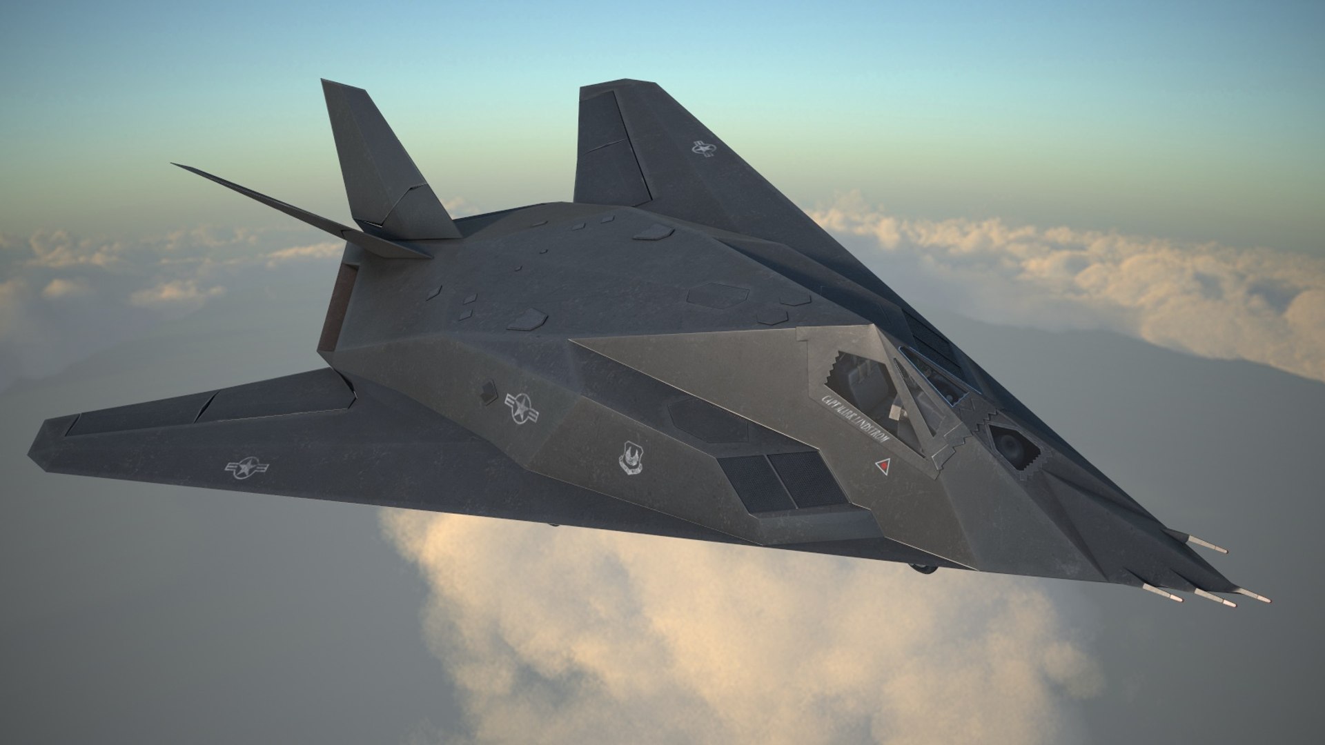 3d model lockheed nighthawk