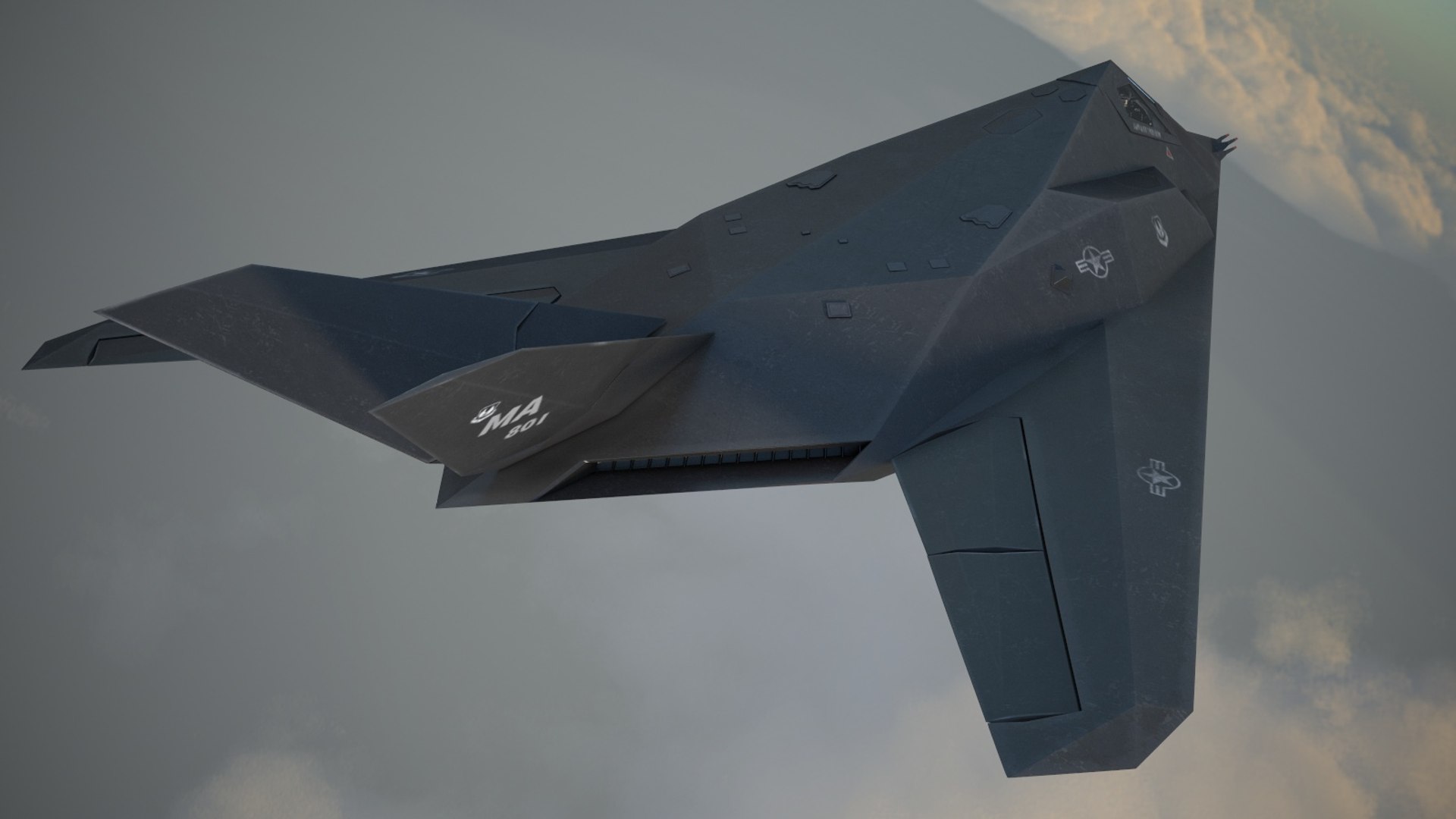 3d model lockheed nighthawk