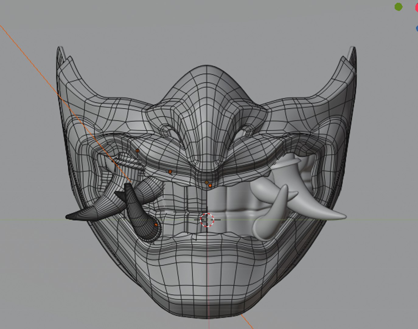 Japanese Mask Samurai 3D - TurboSquid 1590011