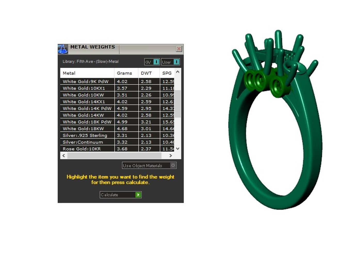 Princess Trilogy Ring Taper Shank-TPSRD-TP 3D Print Model 3D ...