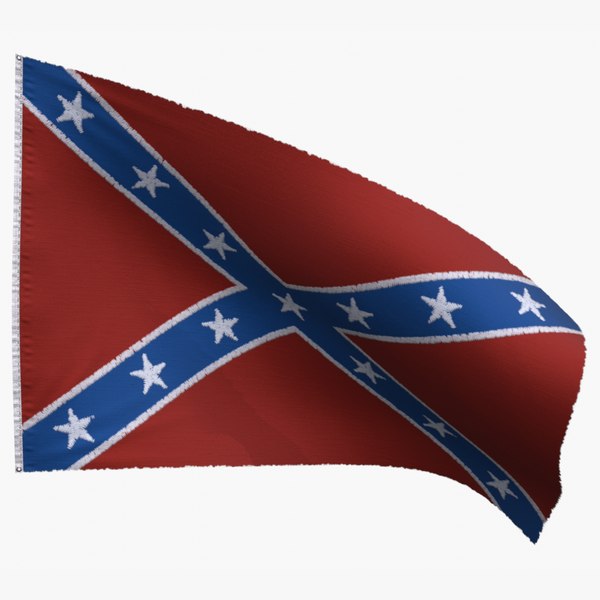 US Flag Confederate Navy Jack 3D-Modell - TurboSquid 1476233