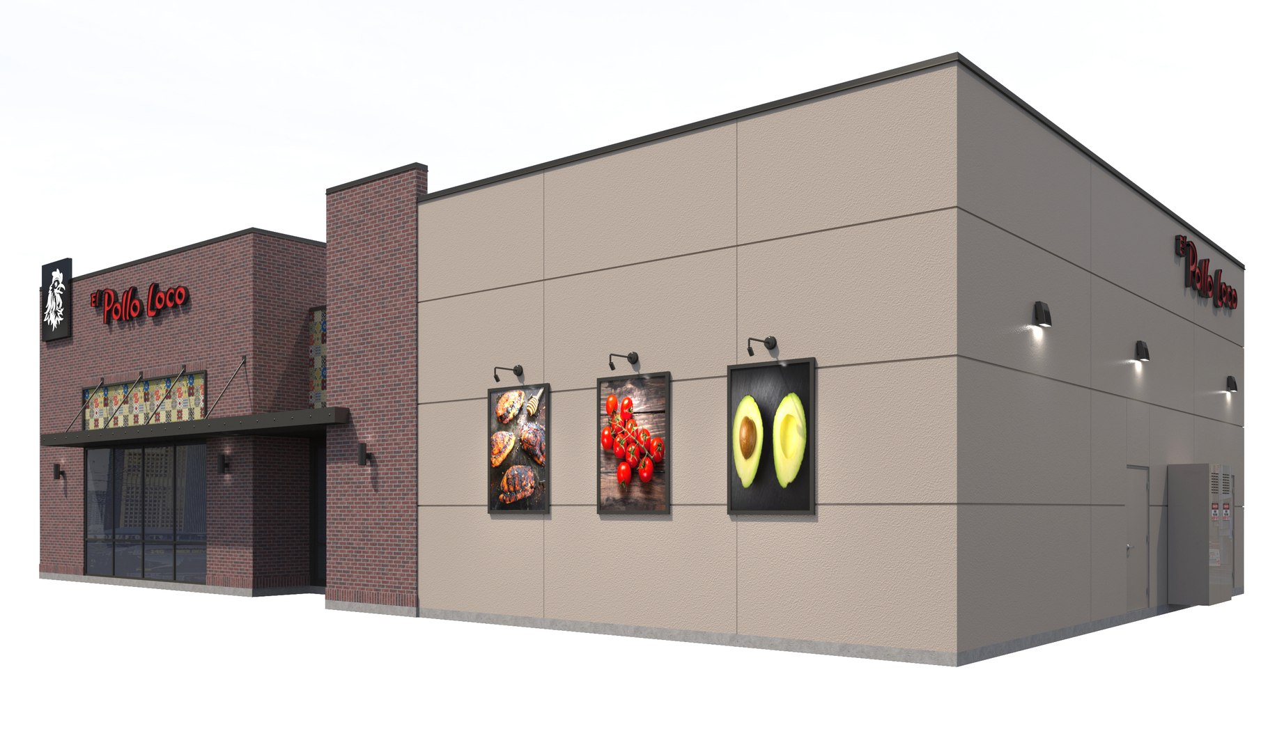 3D Exterior El Pollo - TurboSquid 1315671
