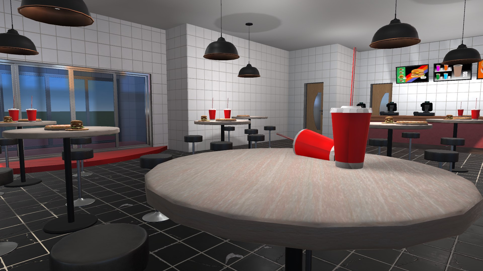 3D Games Fast Food Cafe Furniture - TurboSquid 1427843