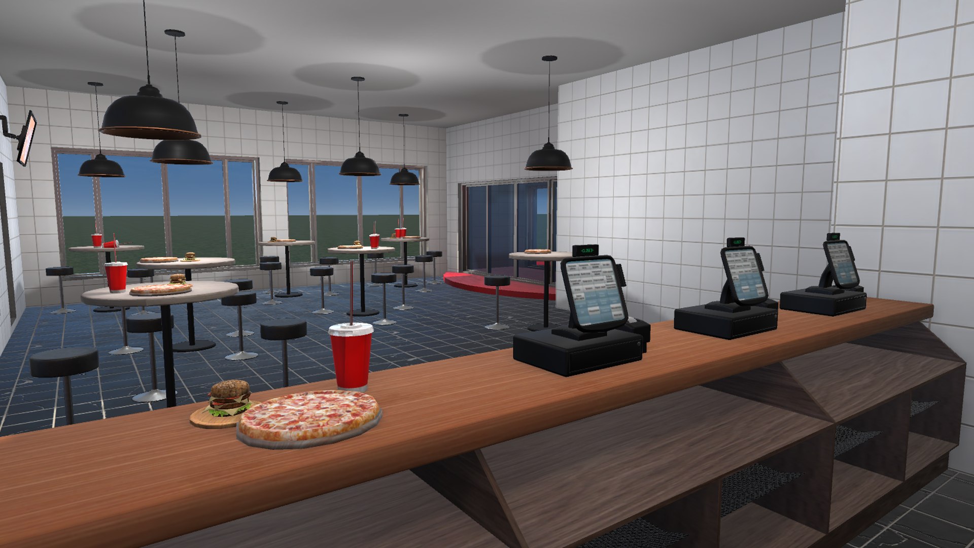 3D Games Fast Food Cafe Furniture - TurboSquid 1427843