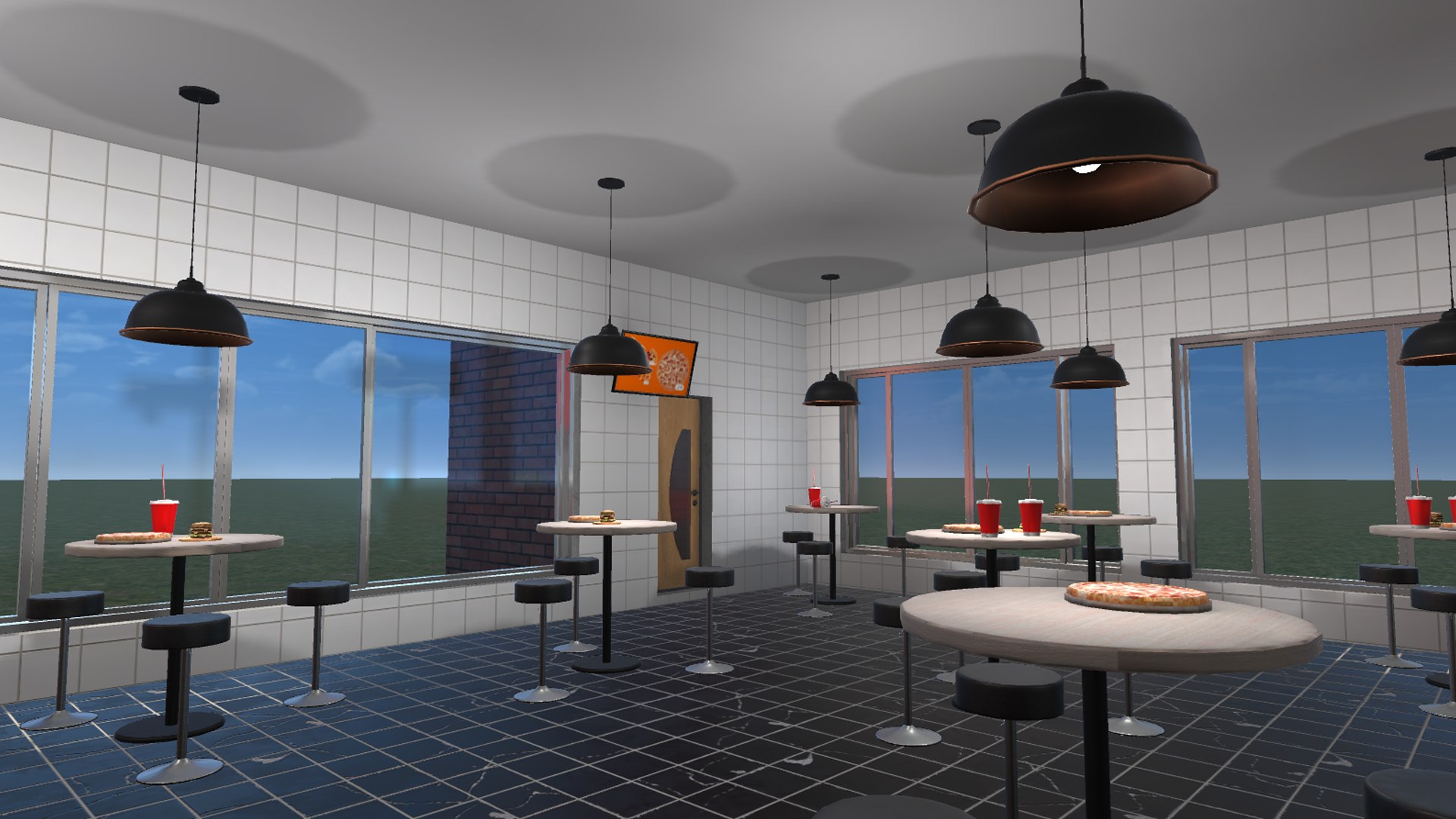 3D Games Fast Food Cafe Furniture - TurboSquid 1427843