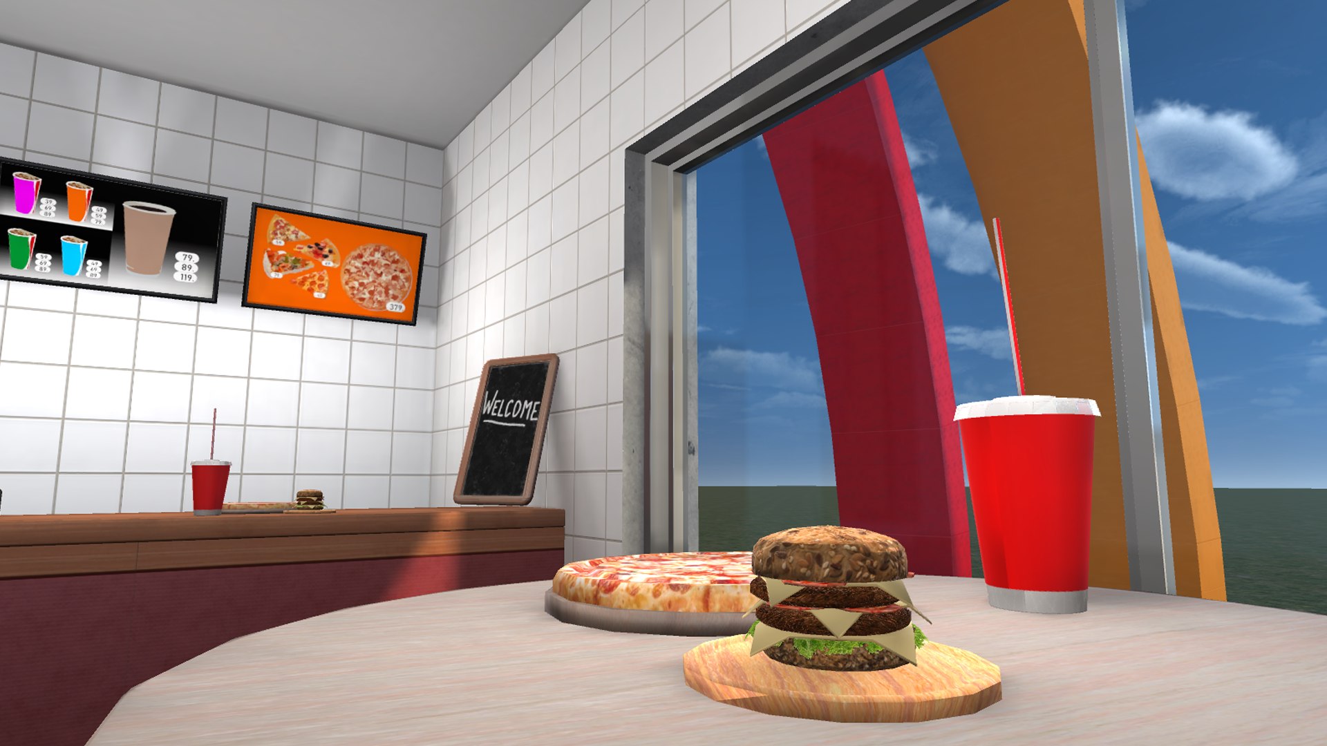 3D Games Fast Food Cafe Furniture - TurboSquid 1427843