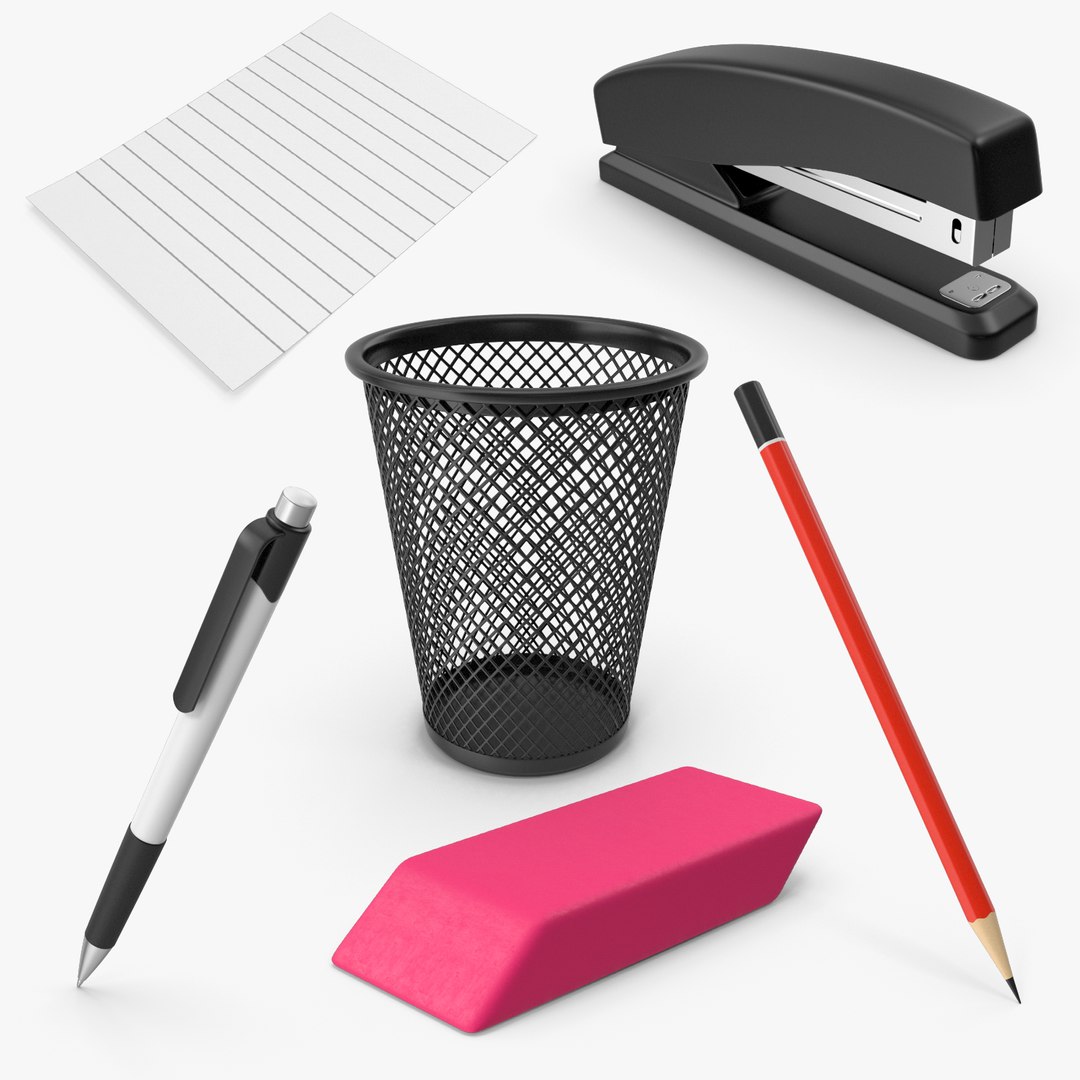 Stationery Models Collection 3D - TurboSquid 1842782