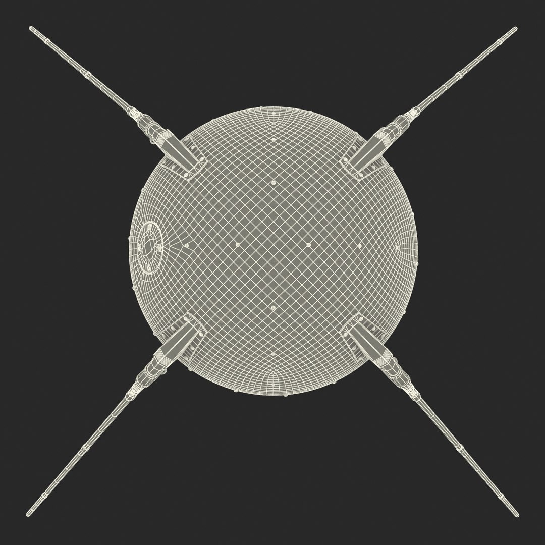 3d Model Sputnik 1