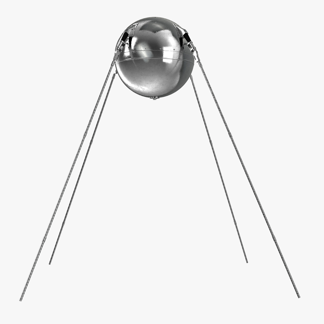 3d model sputnik 1