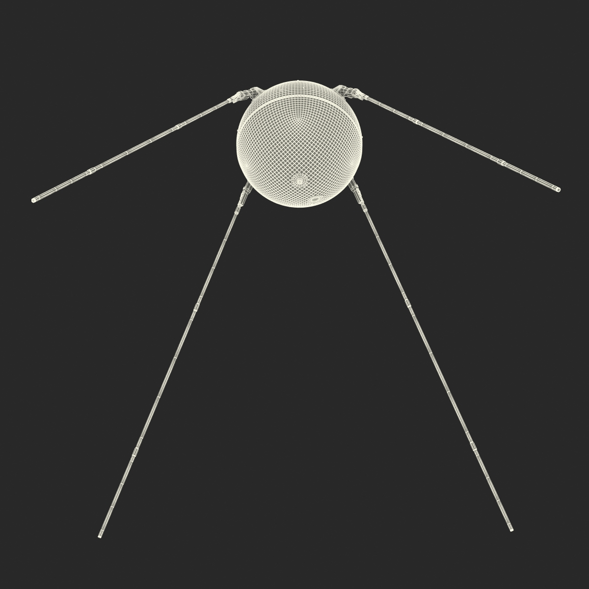 3d model sputnik 1