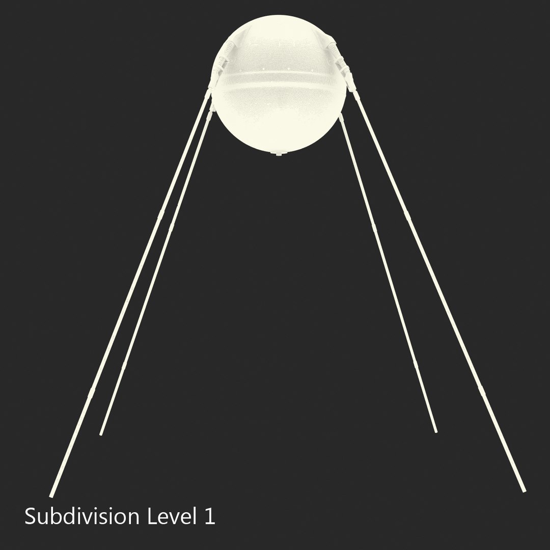 3d Model Sputnik 1