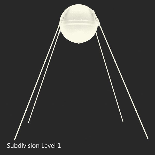 3d model sputnik 1